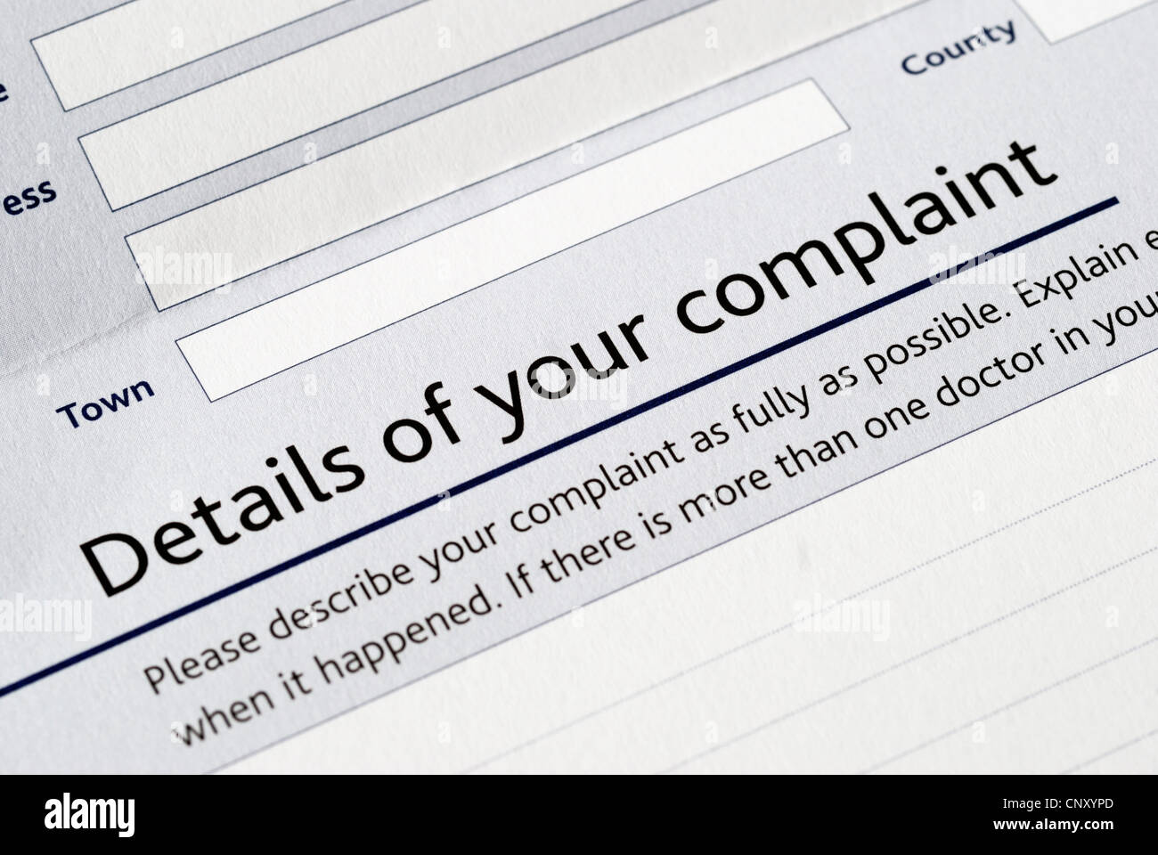 Complaint hi-res stock photography and images - Alamy