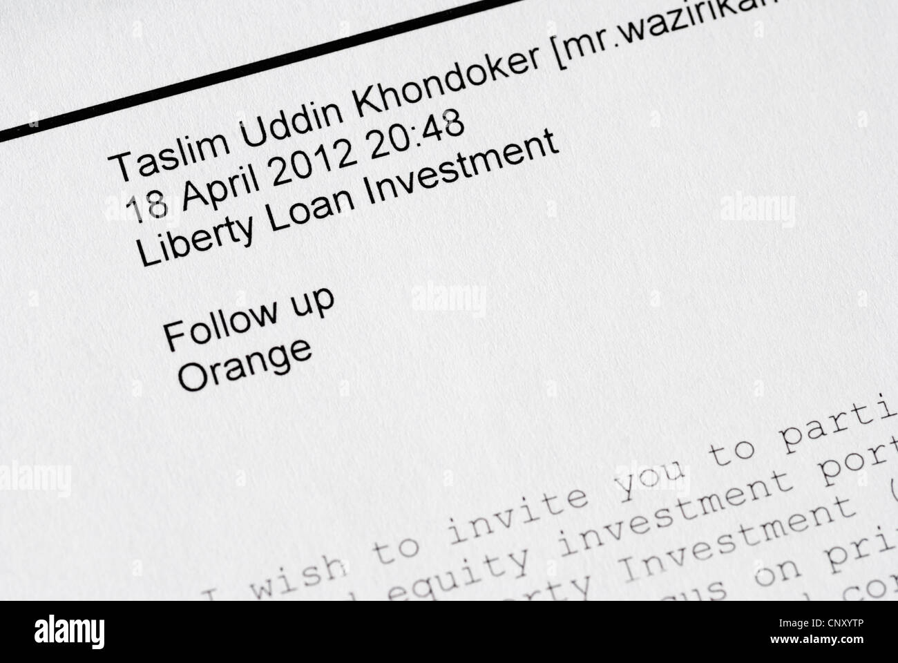 Scam mail hi-res stock photography and images - Alamy