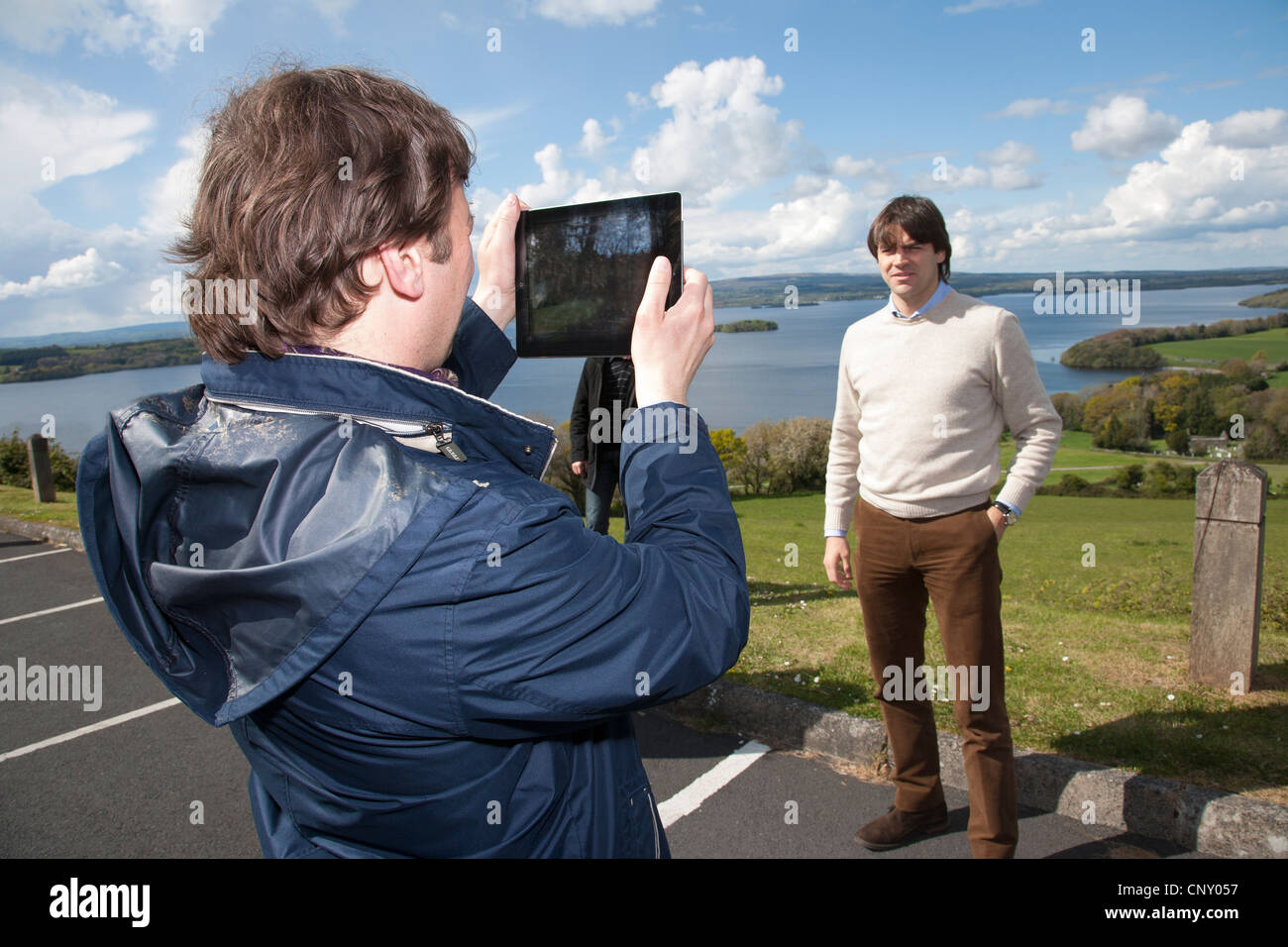 Using an iPad tablet to take a photograph Stock Photo - Alamy
