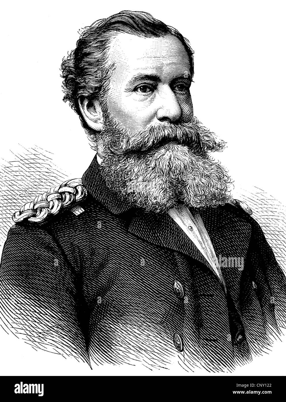 William von Wickede, 1830 - 1895, a German vice-admiral, historical ...