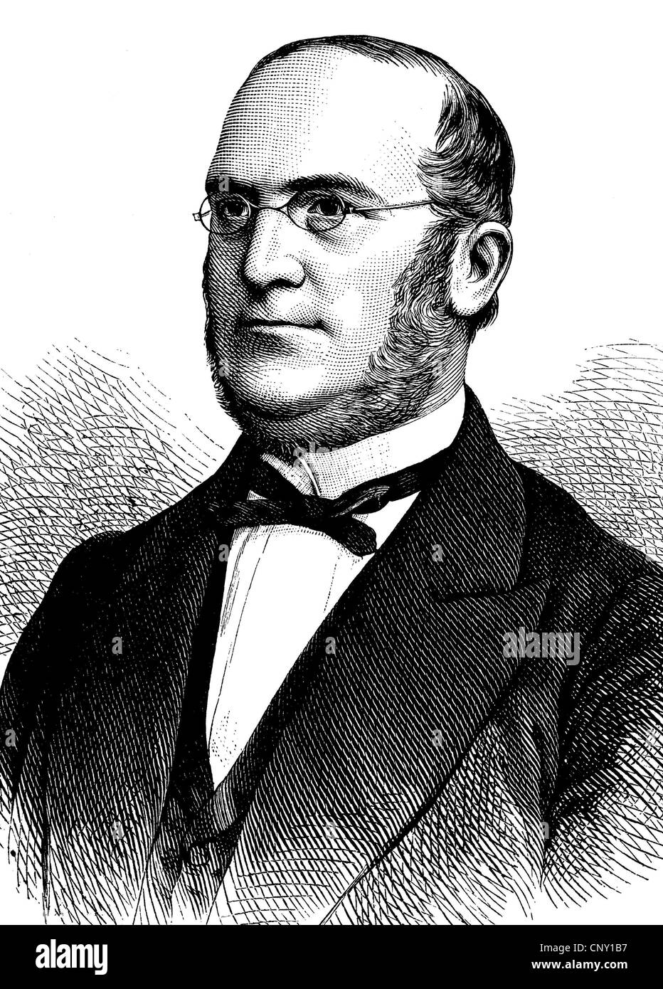 Adolph Wilhelm Hermann Kolbe, 1818 - 1884, a German chemist, he ...