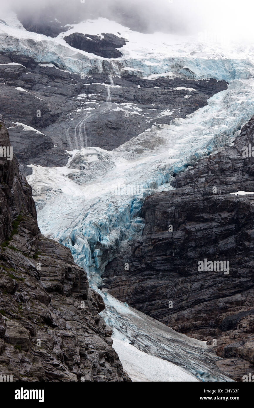 glacier Kenndalsbreen, Norway, Sogn of Fjordane, Kjenndalsbreen Stock ...