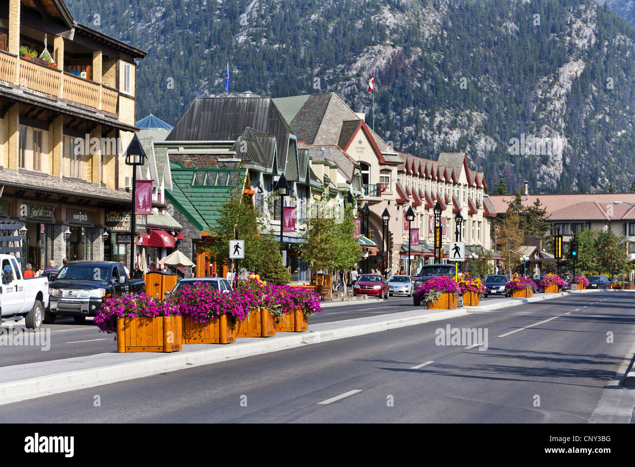 Mountainside In Banff National Park High Resolution Stock Photography ...