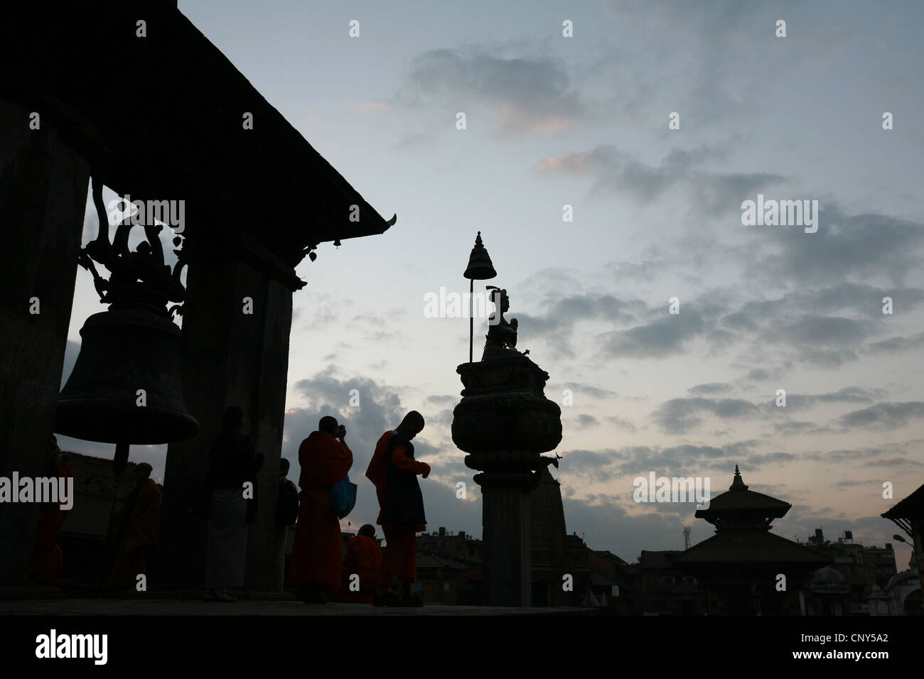Buddhist monks backlit hi-res stock photography and images - Alamy