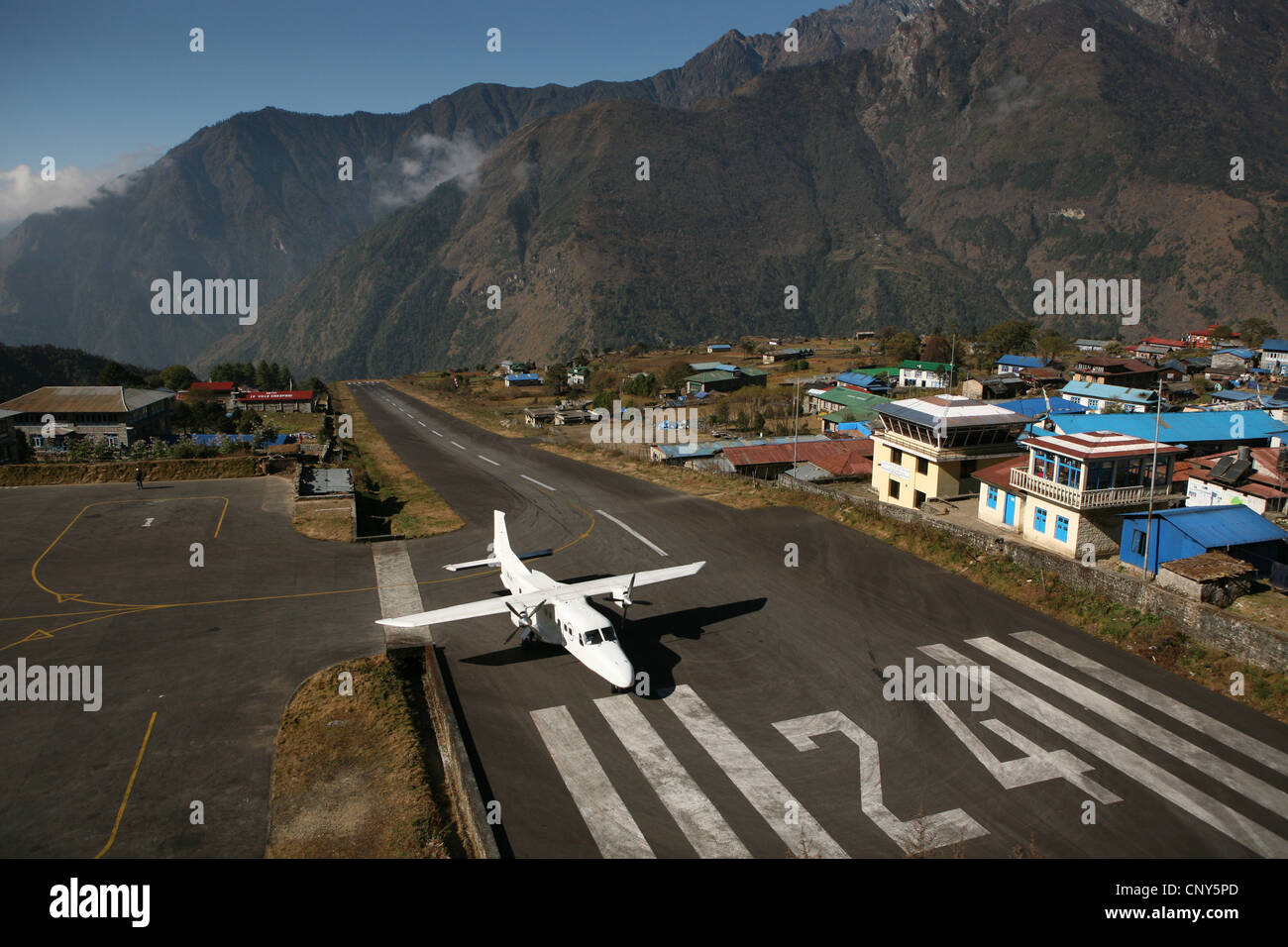 Tenzing-Hillary Airport also known as Lukla Airport at 2,860 metres in ...