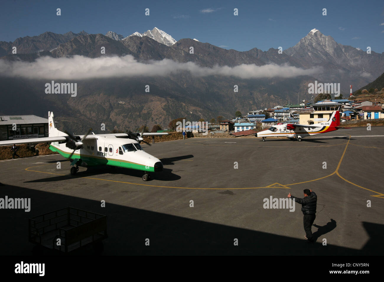 Tenzing-Hillary Airport also known as Lukla Airport at 2,860 metres in ...