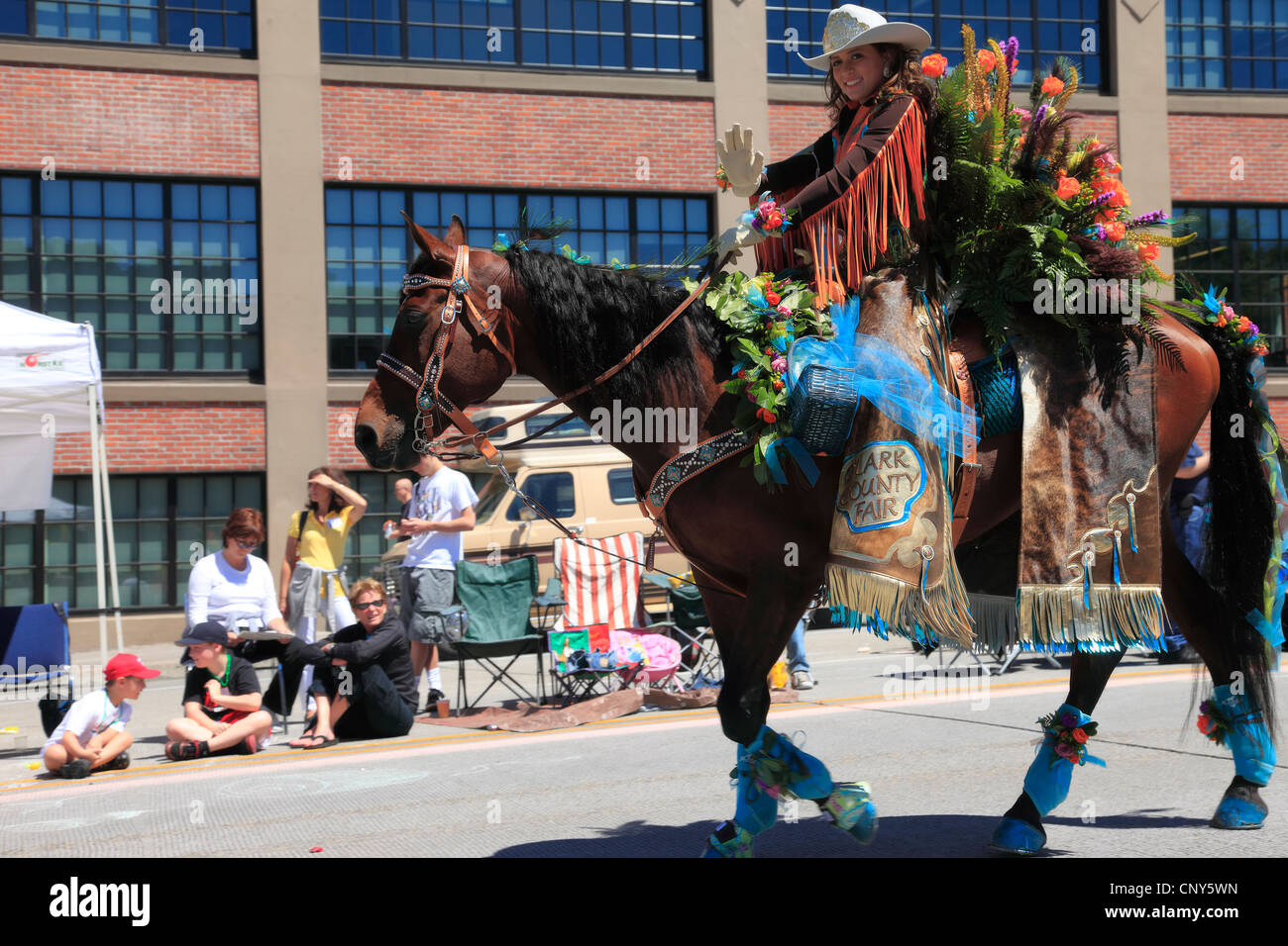 PORTLAND - JUNE 12: ROSE FESTIVAL ANNUAL PARADE 2010 in PORTLAND ...
