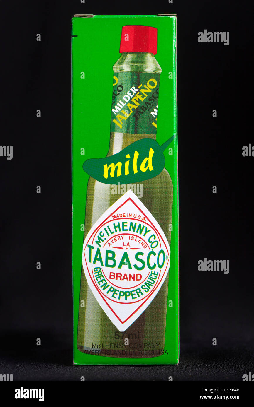 Tabasco Mild Jalapeno Green Sauce Stock Photo - Alamy