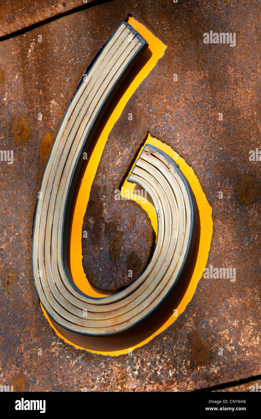 6 number frame hi-res stock photography and images - Alamy