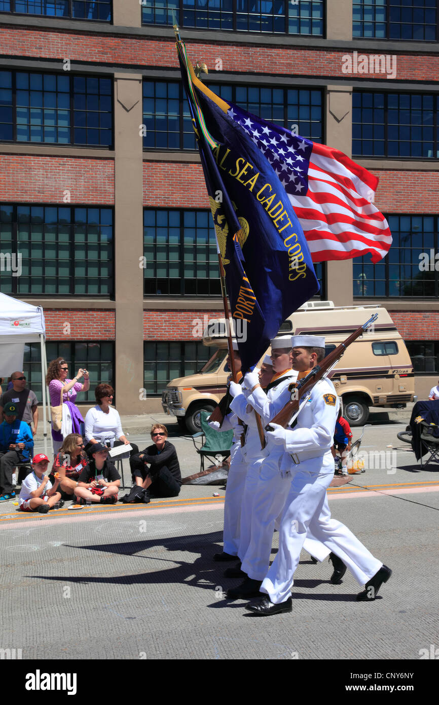 PORTLAND - JUNE 12: Rose Festival annual parade through downtown June ...