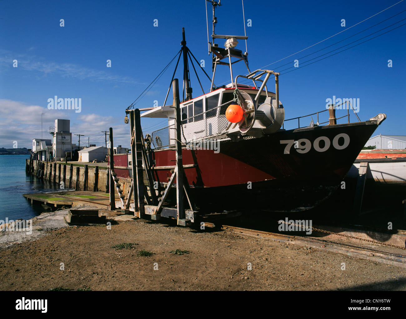 In the harbour at Oamaru, South Island, New Zealand Stock Photo - Alamy