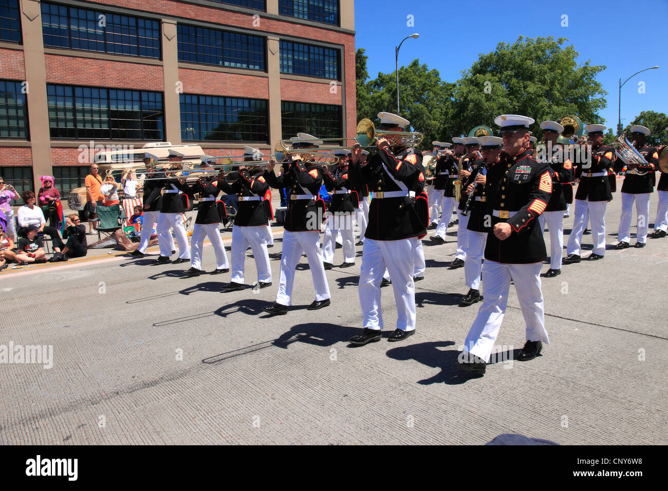 PORTLAND - JUNE 12: Rose Festival annual parade through downtown June ...