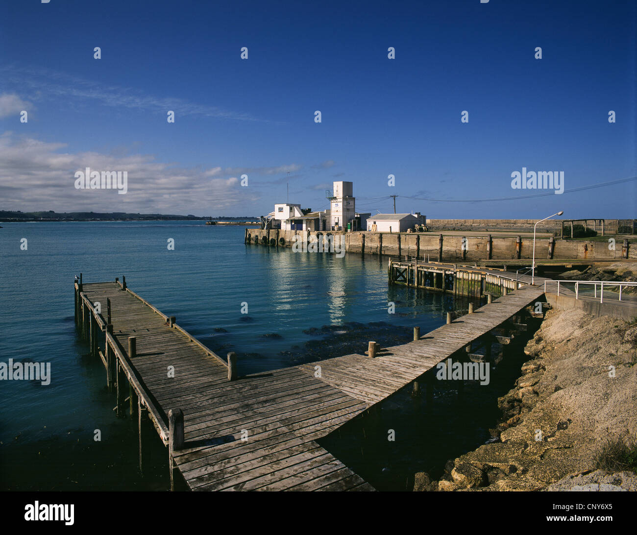 In the harbour at Oamaru, South Island, New Zealand Stock Photo - Alamy