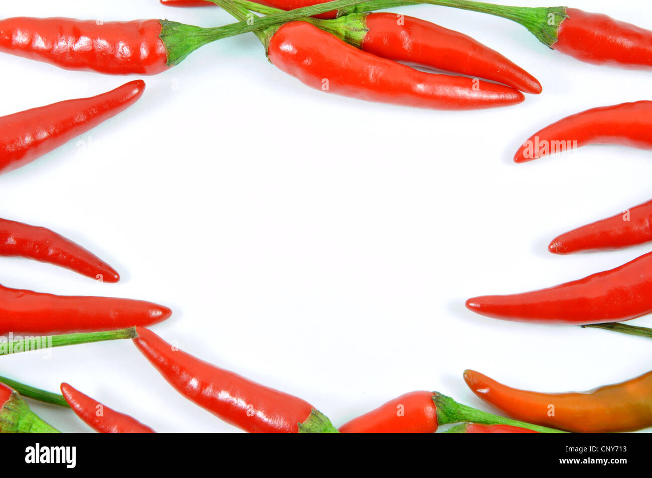 Red pepper border Stock Photo - Alamy