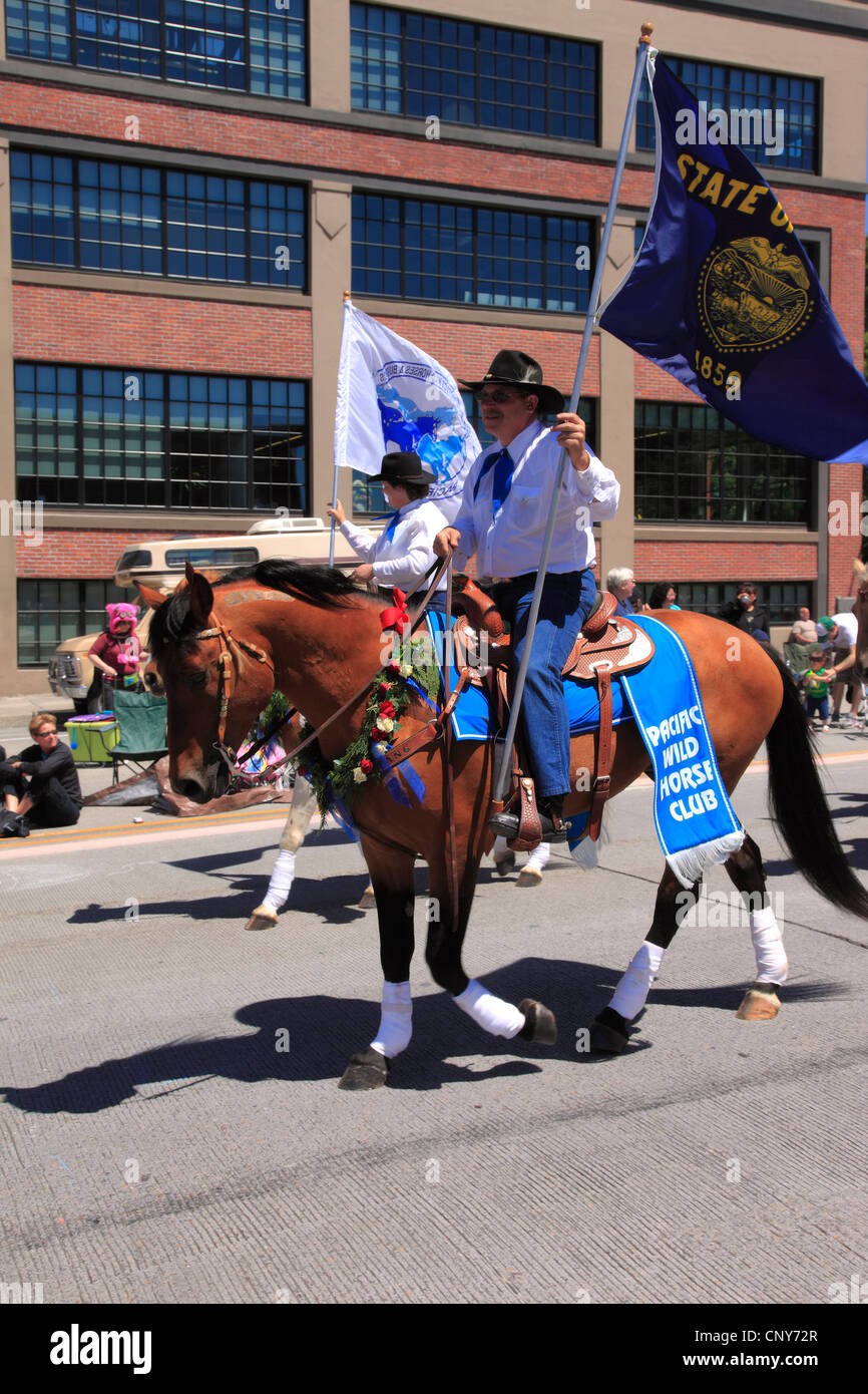 PORTLAND - JUNE 12: Rose Festival annual parade through downtown June ...