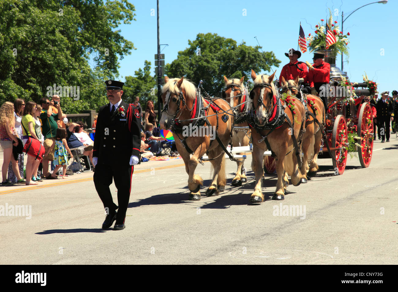 PORTLAND - JUNE 12: Rose Festival annual parade through downtown June ...