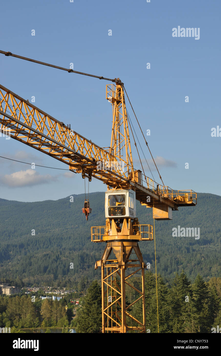 Building the Construction crane Stock Photo - Alamy