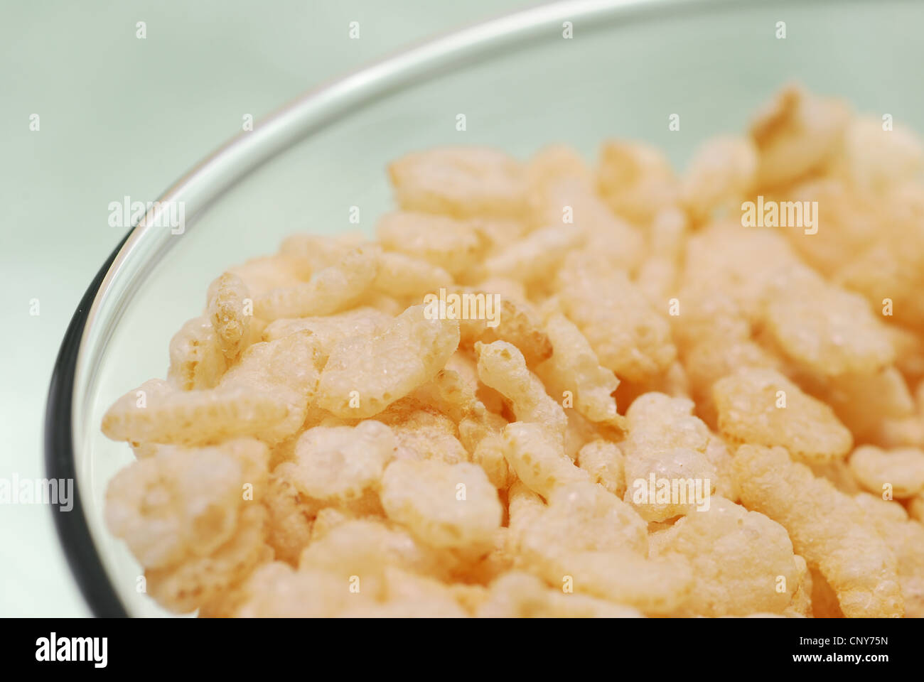 Healthy corn cereal in glass Stock Photo - Alamy