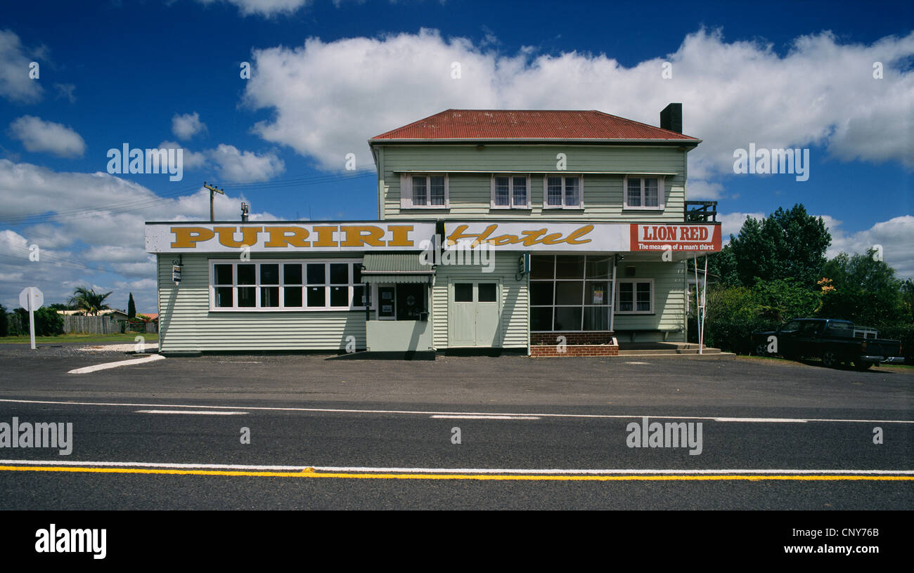 The Puriri Hotel, Puriri, North Island, New Zealand Stock Photo - Alamy