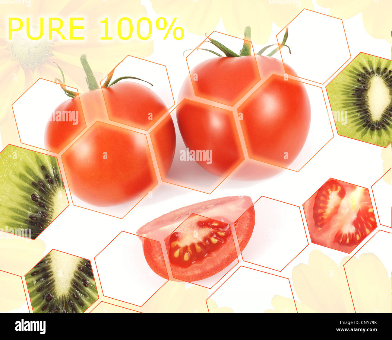 Fresh tomatoes poster Stock Photo - Alamy