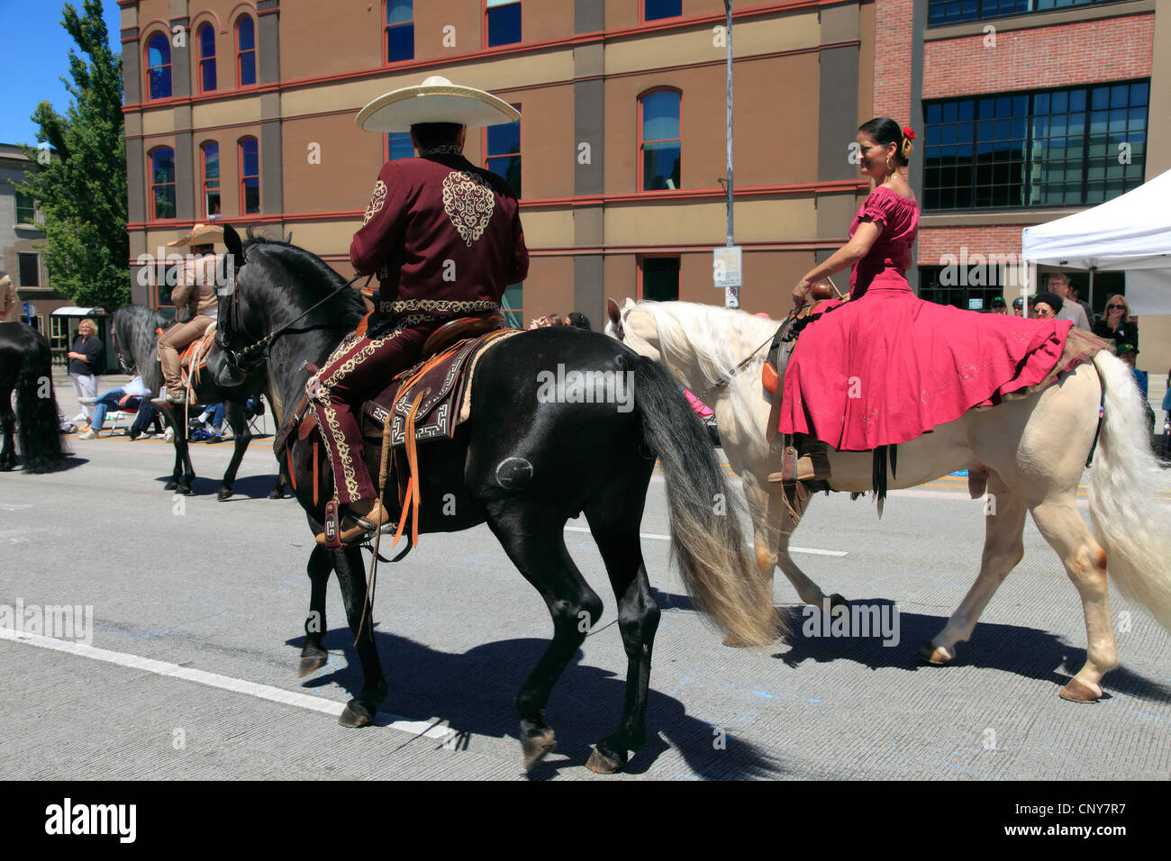 PORTLAND - JUNE 12: Rose Festival annual parade through downtown June ...