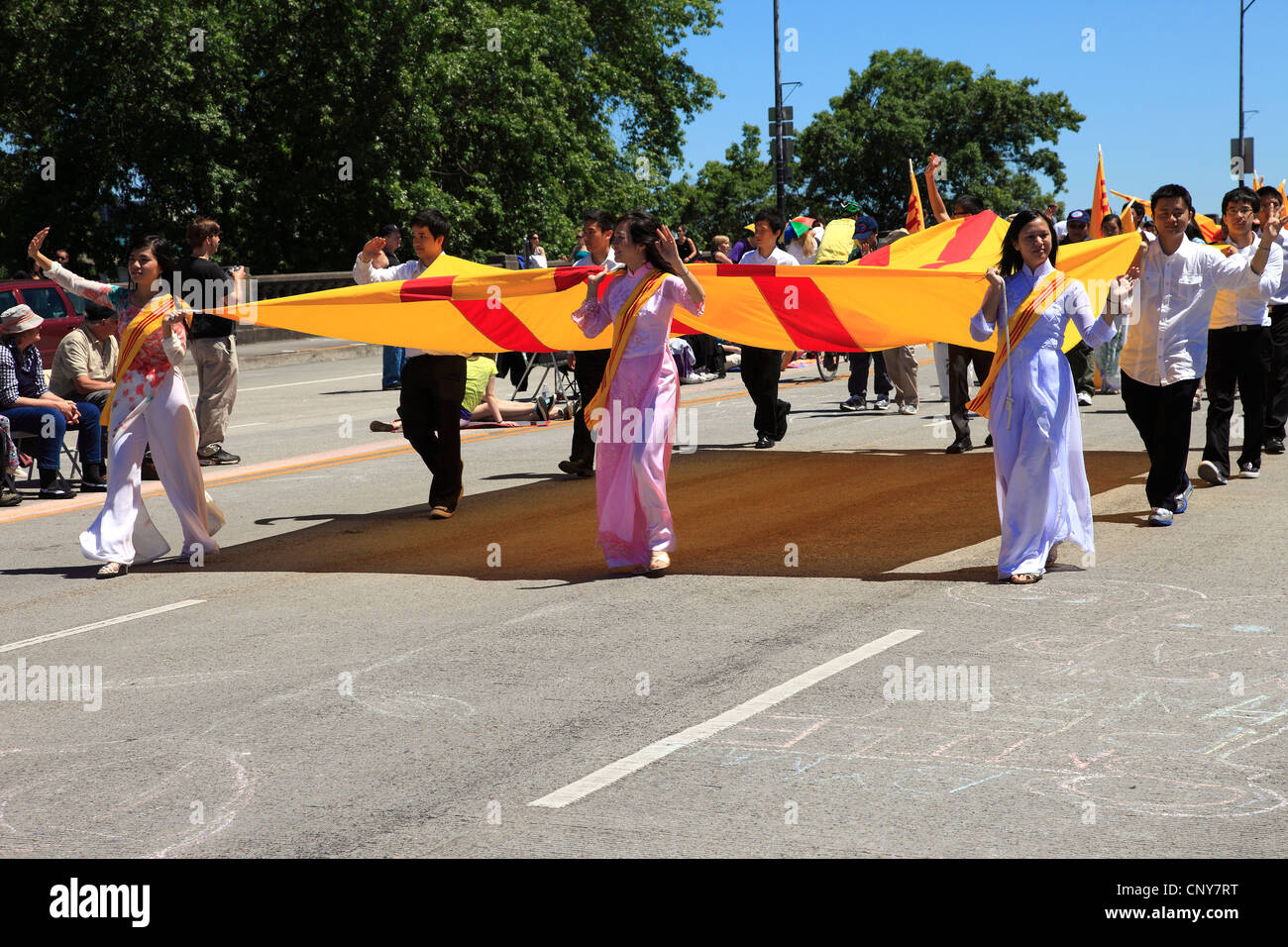 PORTLAND - JUNE 12: Rose Festival annual parade through downtown June ...