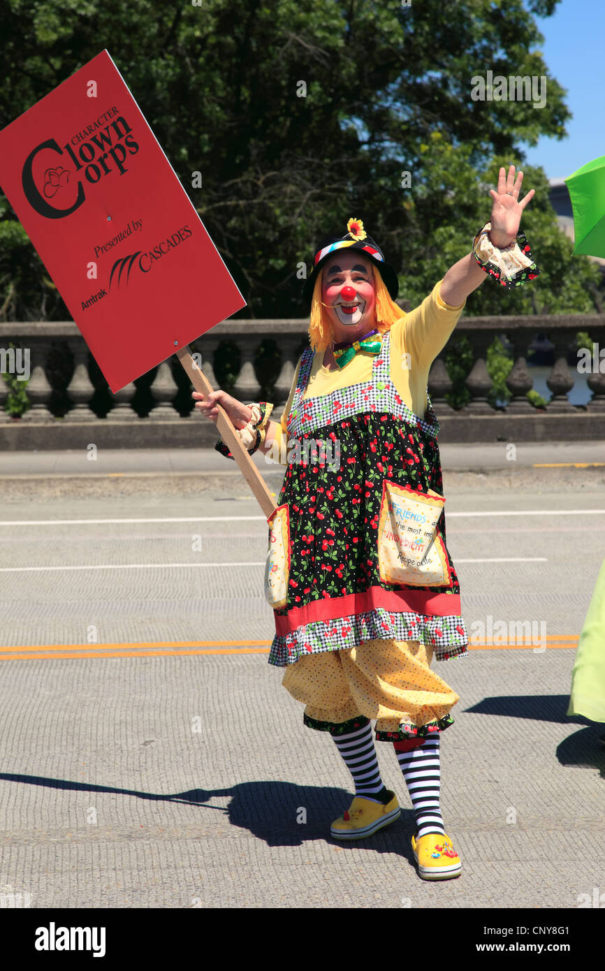 PORTLAND - JUNE 12: Rose Festival annual parade through downtown June ...