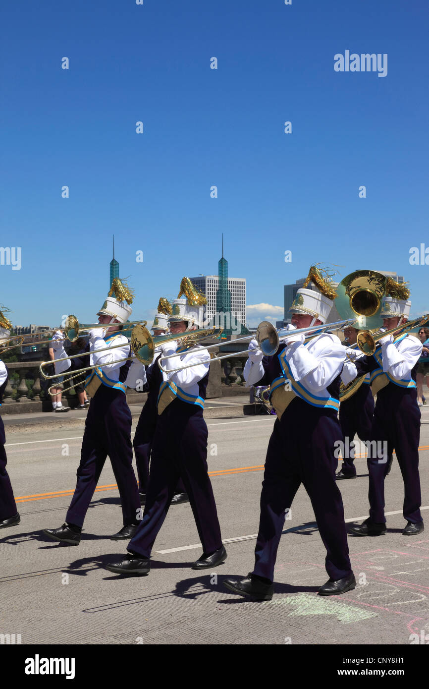 PORTLAND - JUNE 12: Rose Festival annual parade through downtown June ...