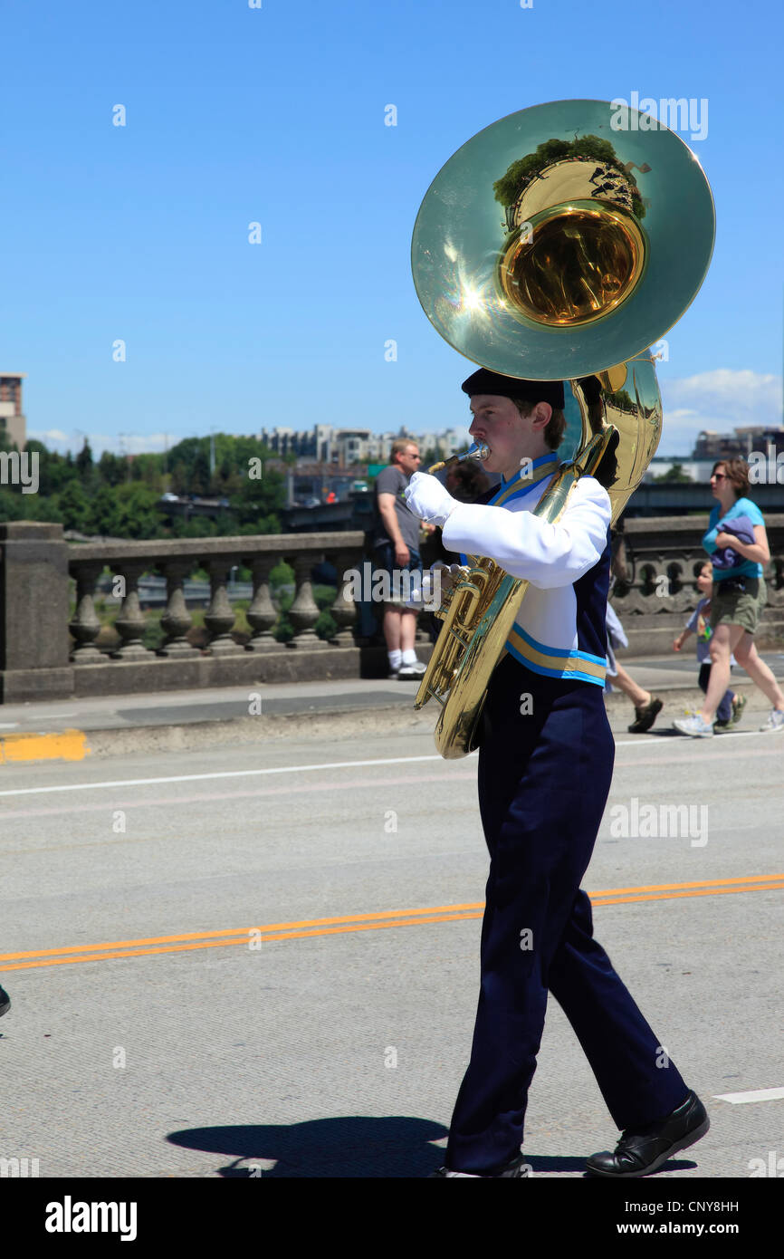 PORTLAND - JUNE 12: Rose Festival annual parade through downtown June ...