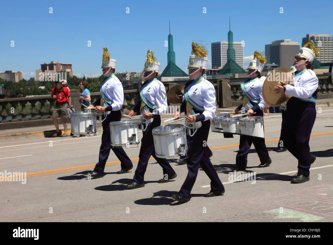 PORTLAND - JUNE 12: Rose Festival annual parade through downtown June ...