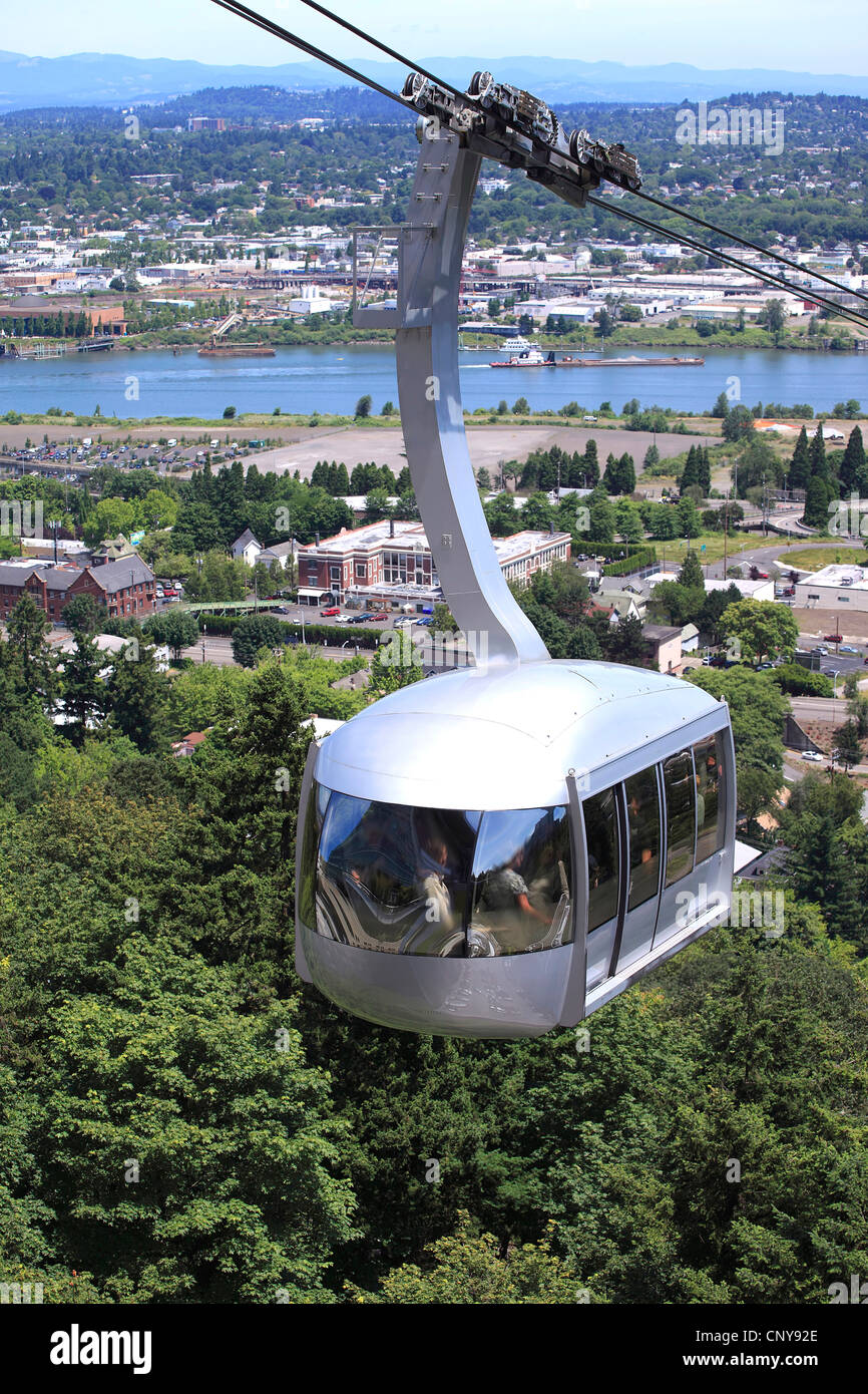 Aerial tram, Portland Oregon Stock Photo - Alamy