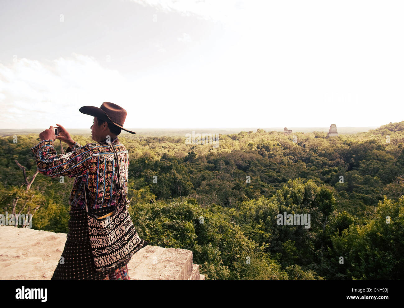 Maya man taking photographs atop hi-res stock photography and images ...