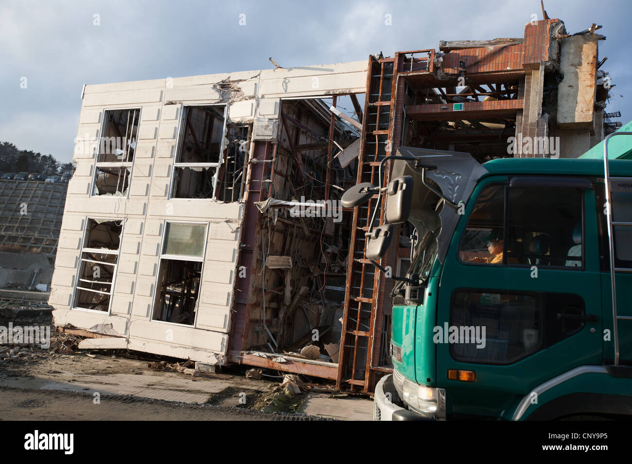 devastation caused by the earthquake and tsunami of March 11th 2001 in ...