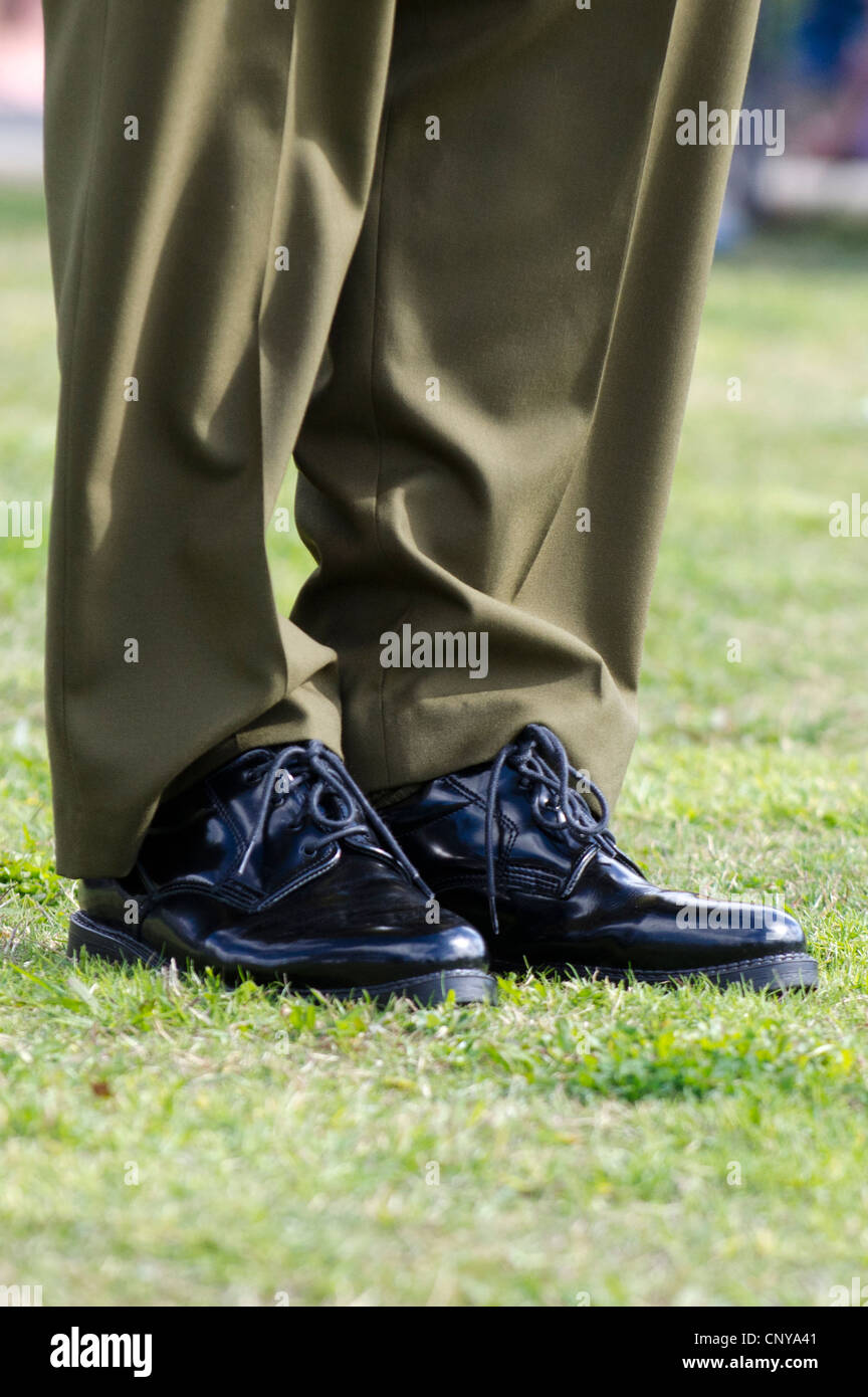 Black Leather Platform Shoes High Resolution Stock Photography and ...