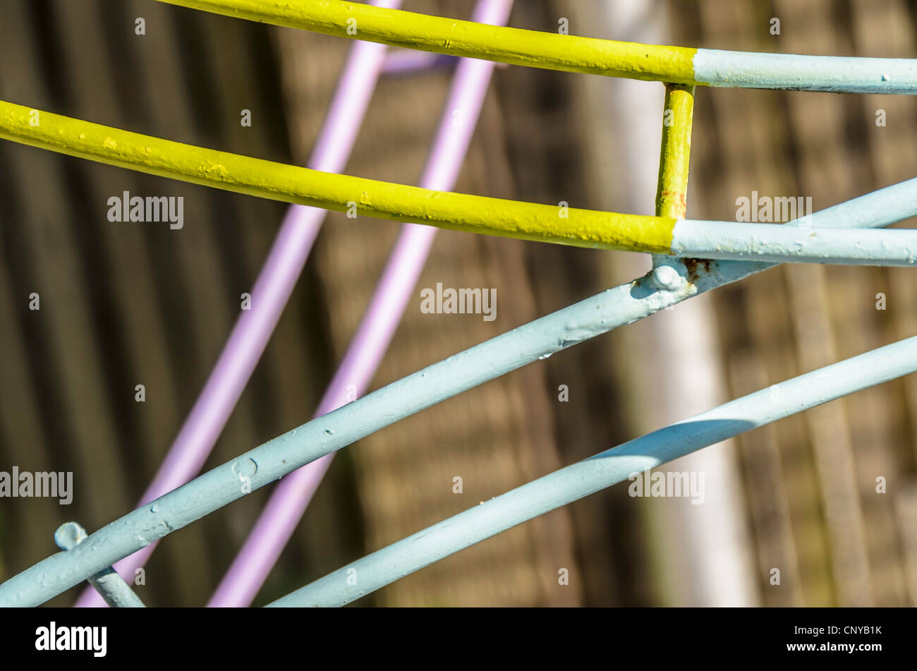 Pastel painted metal shapes Stock Photo - Alamy