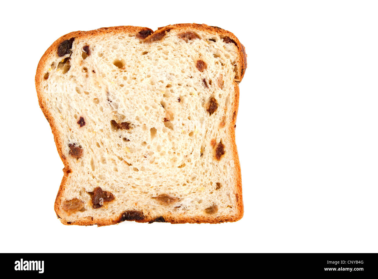 One slice of fruit loaf Stock Photo - Alamy