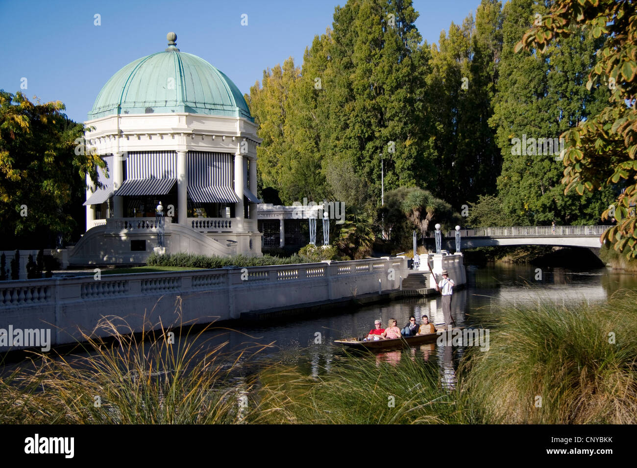 Boat tour in Christchurch Stock Photo - Alamy