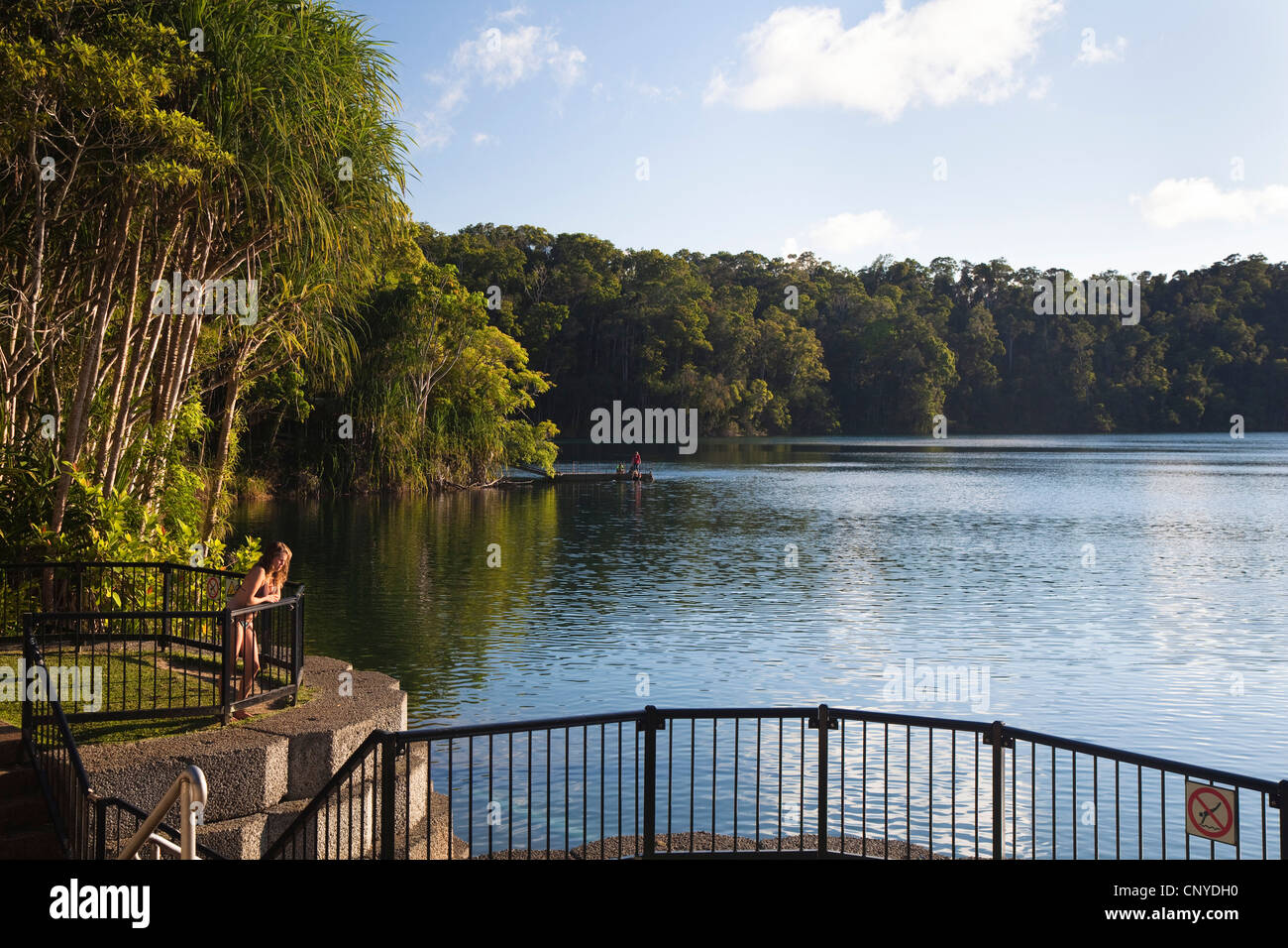 Lake Eacham, Australia, Queensland, Crater Lake National Park Stock ...