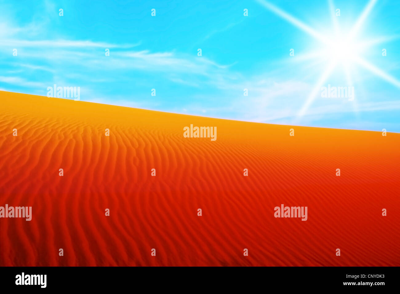 Desert landscape wild view Stock Photo - Alamy