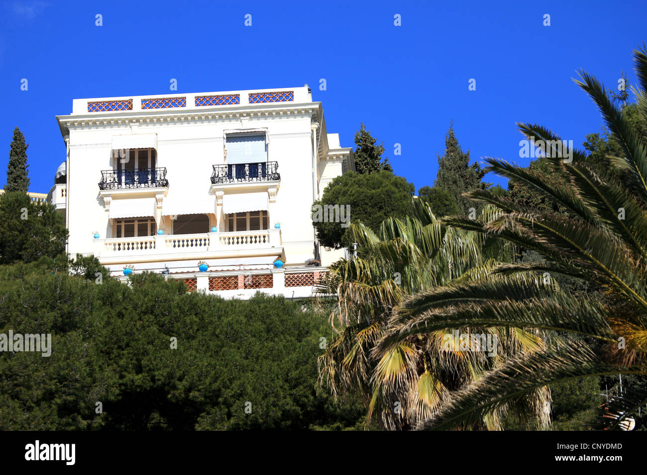 Luxurious villa of the Cap d'Ail Stock Photo - Alamy