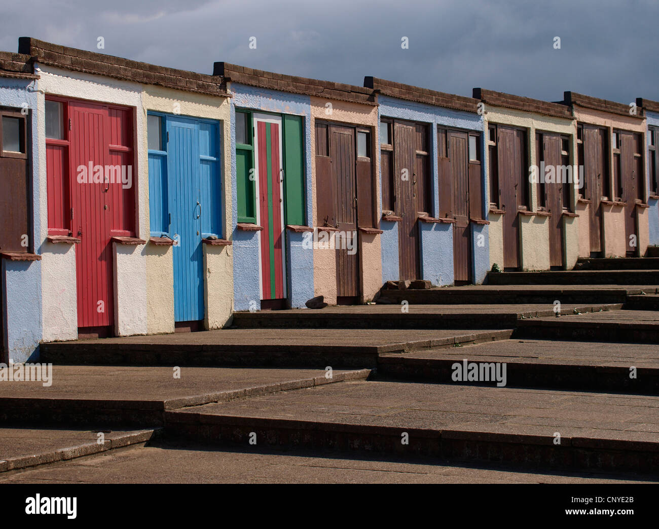 Beach huts, Crooklets Beach, Bude, Cornwall, UK Stock Photo - Alamy