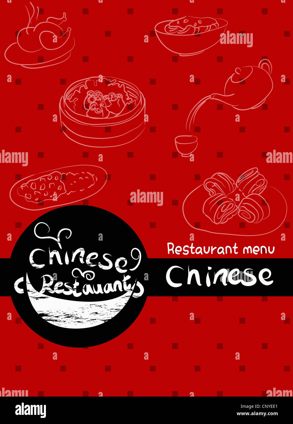 The 'Chinese Restaurant menu' with food image Stock Photo - Alamy