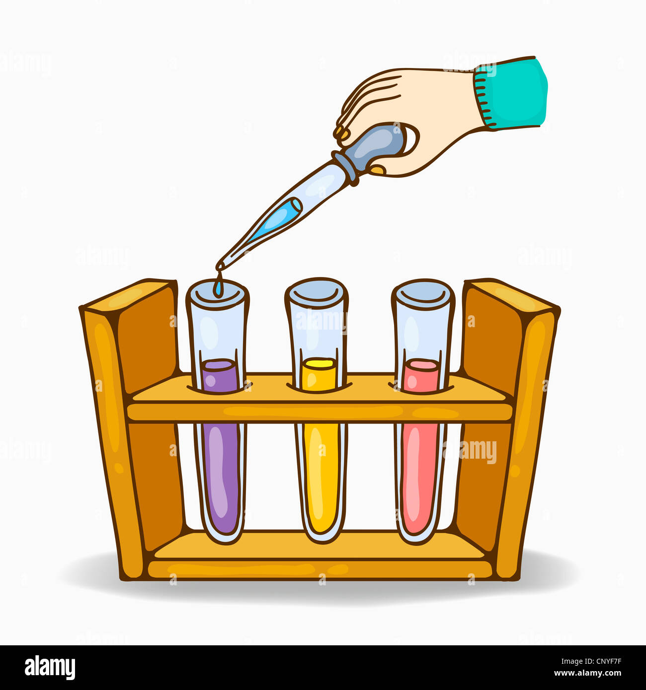 A hand doing scientific experiment Stock Photo - Alamy