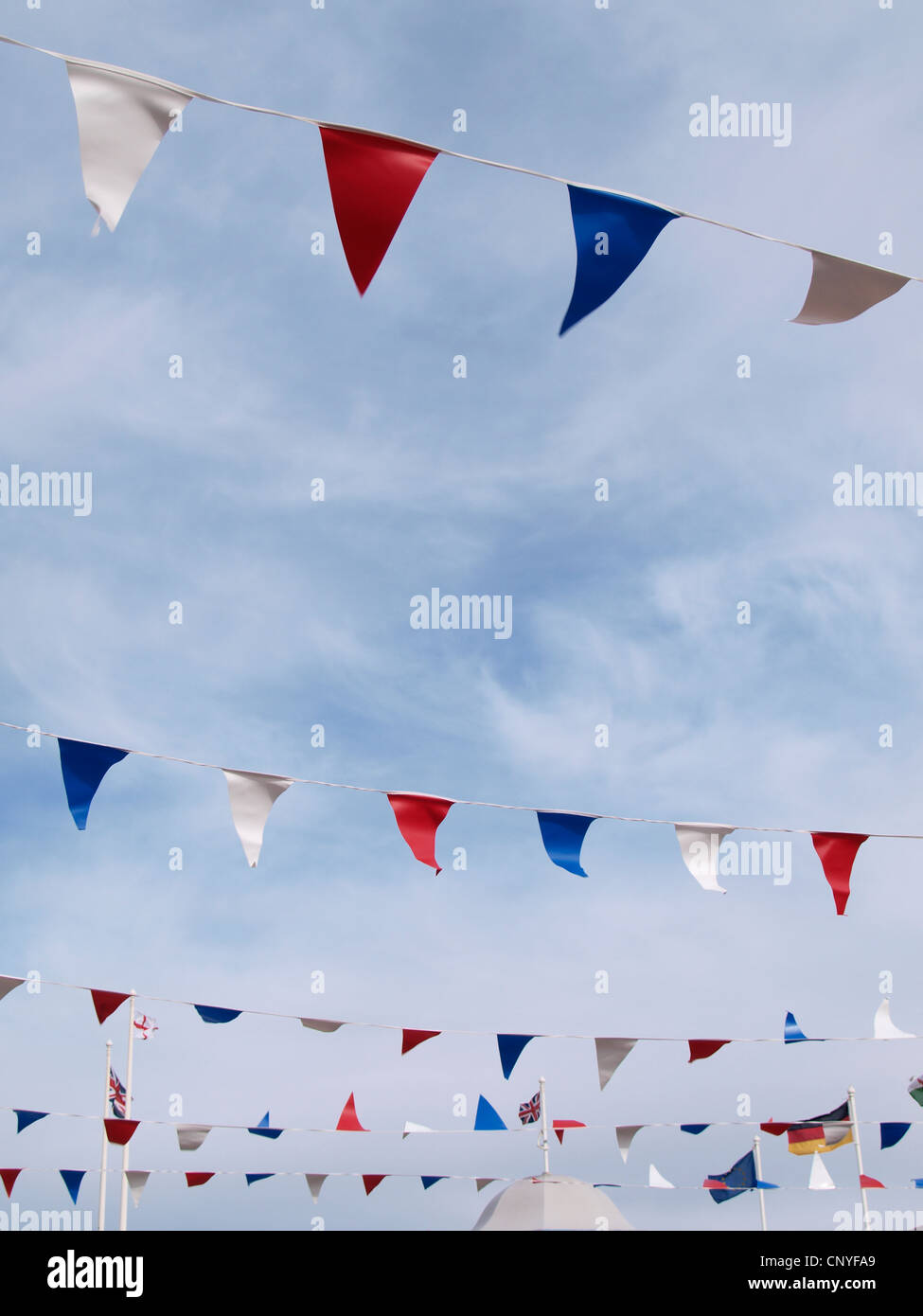 Colourful flags and bunting hi-res stock photography and images - Alamy