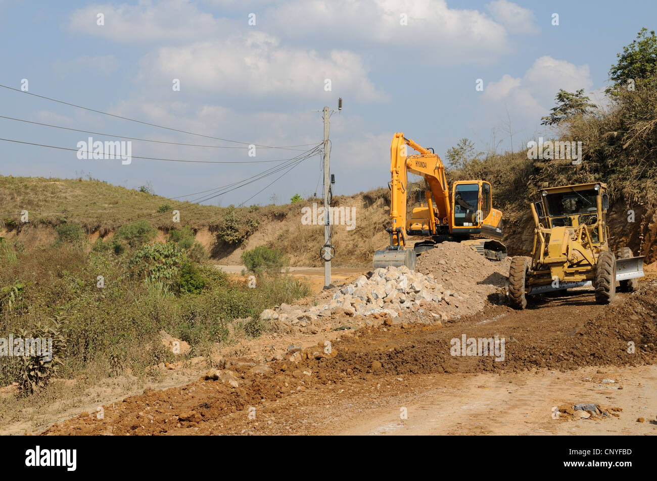 Road being cleared hi-res stock photography and images - Alamy