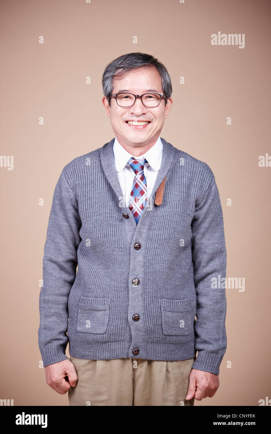 A standing old man Stock Photo - Alamy