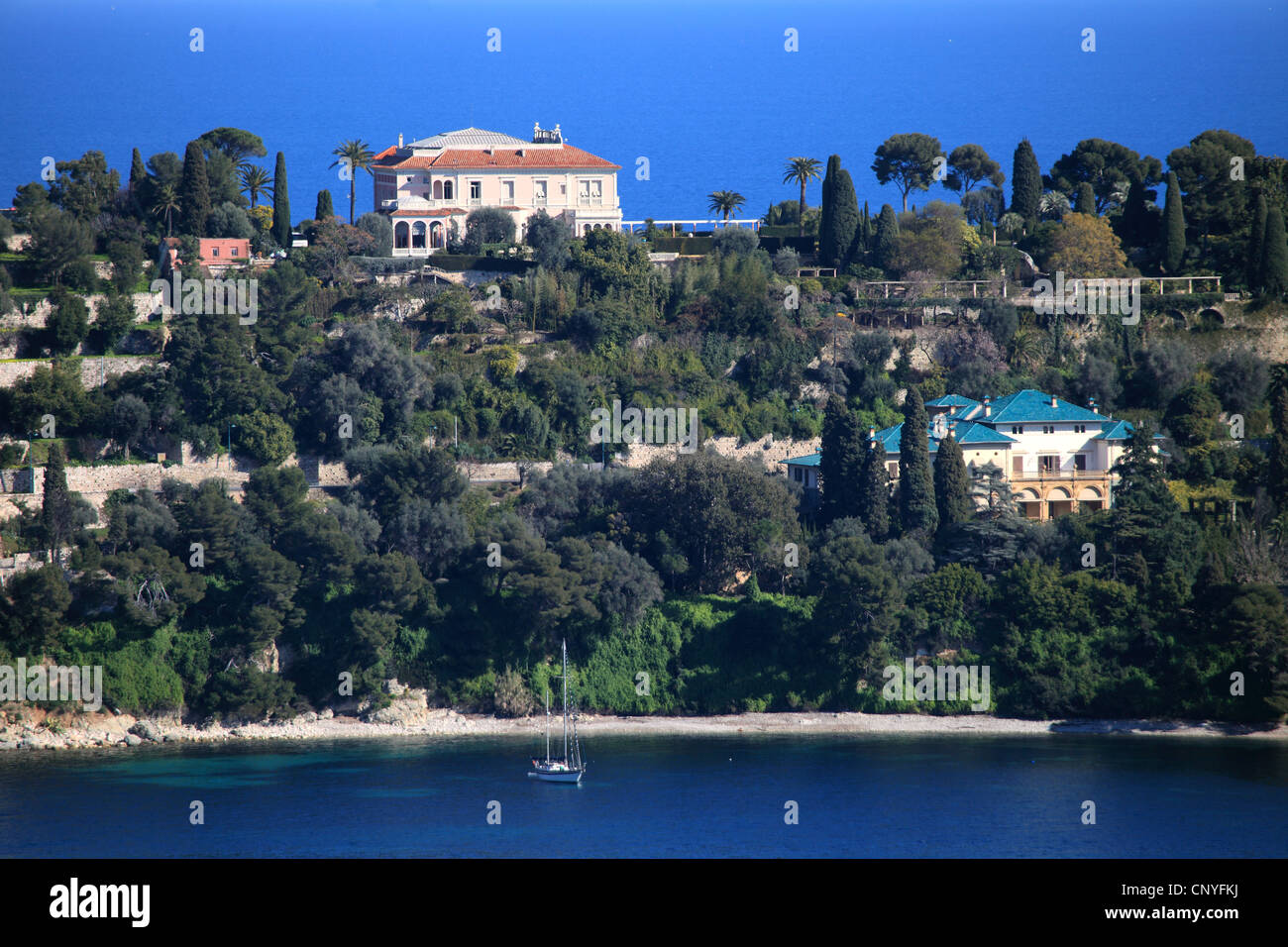 Luxurious villa of the Cap Ferrat Stock Photo - Alamy