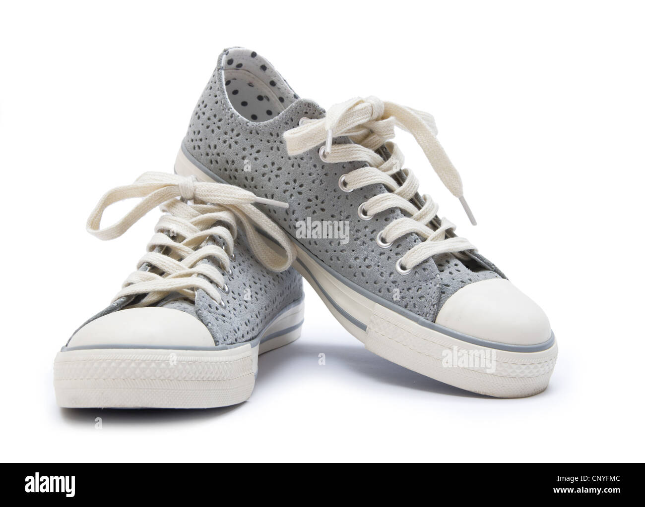 Pair of sneakers isolated on white background Stock Photo - Alamy
