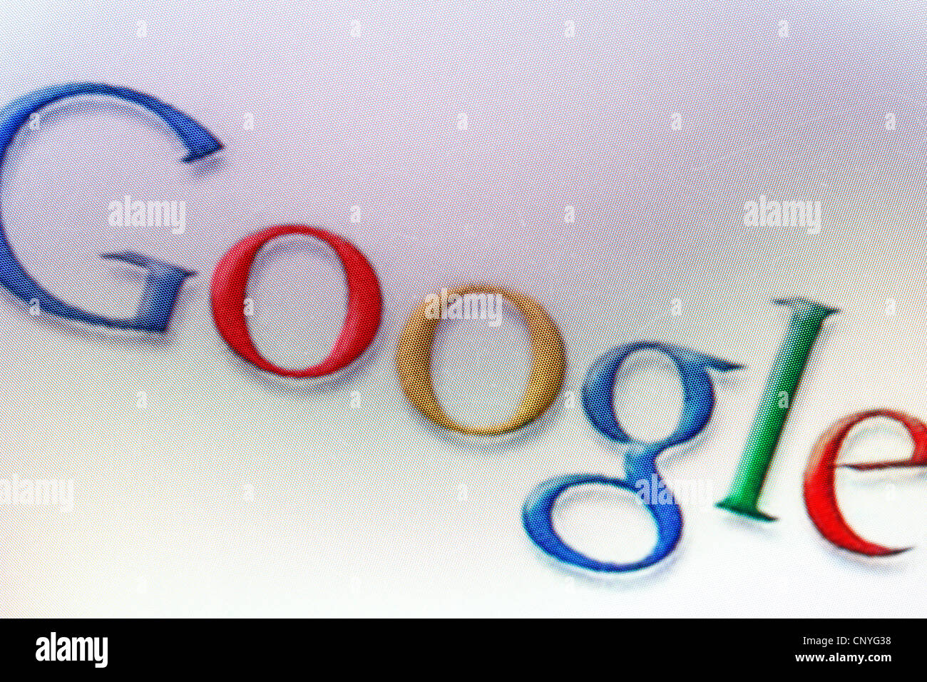 Google logo on a monitor screen Stock Photo - Alamy
