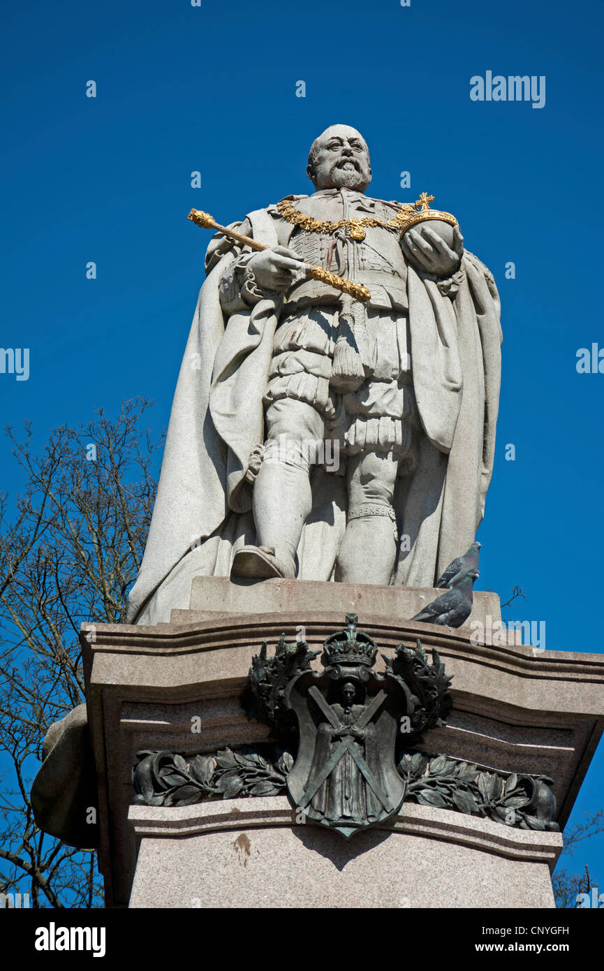 King Edward VII Statue Union Street Aberdeen City, Grampian Region ...